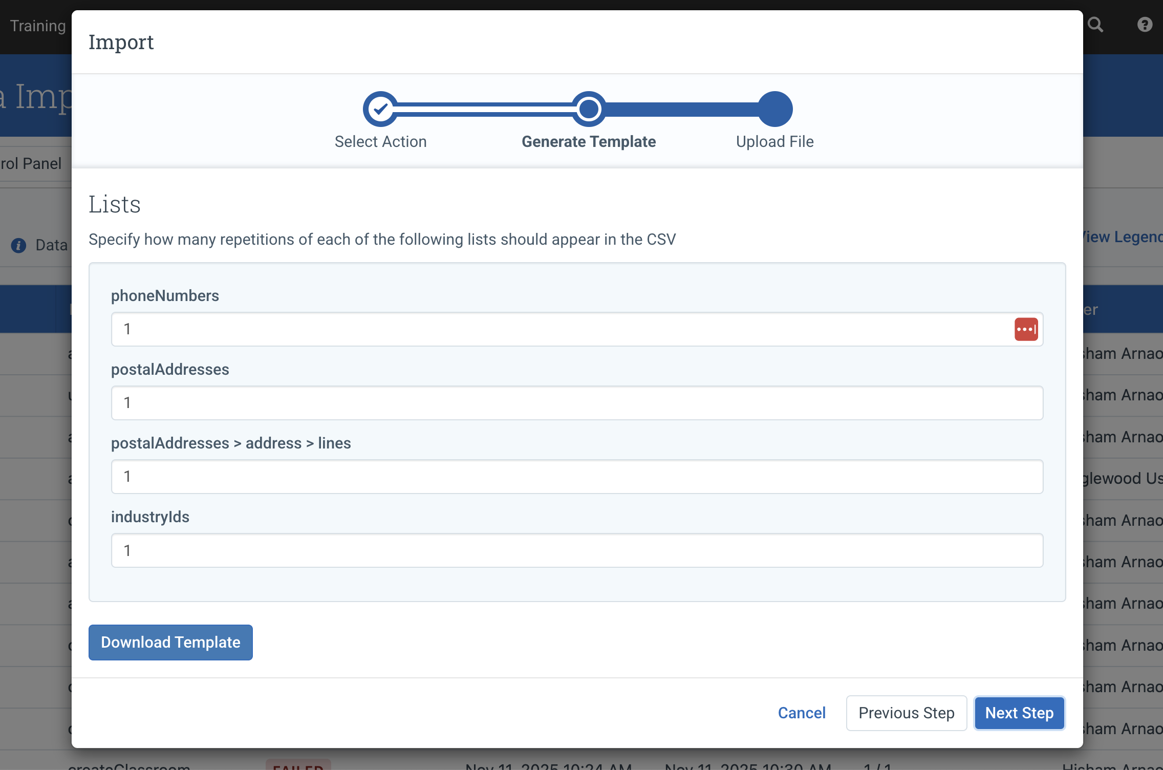 Import Tool – Administrate Documentation and Support